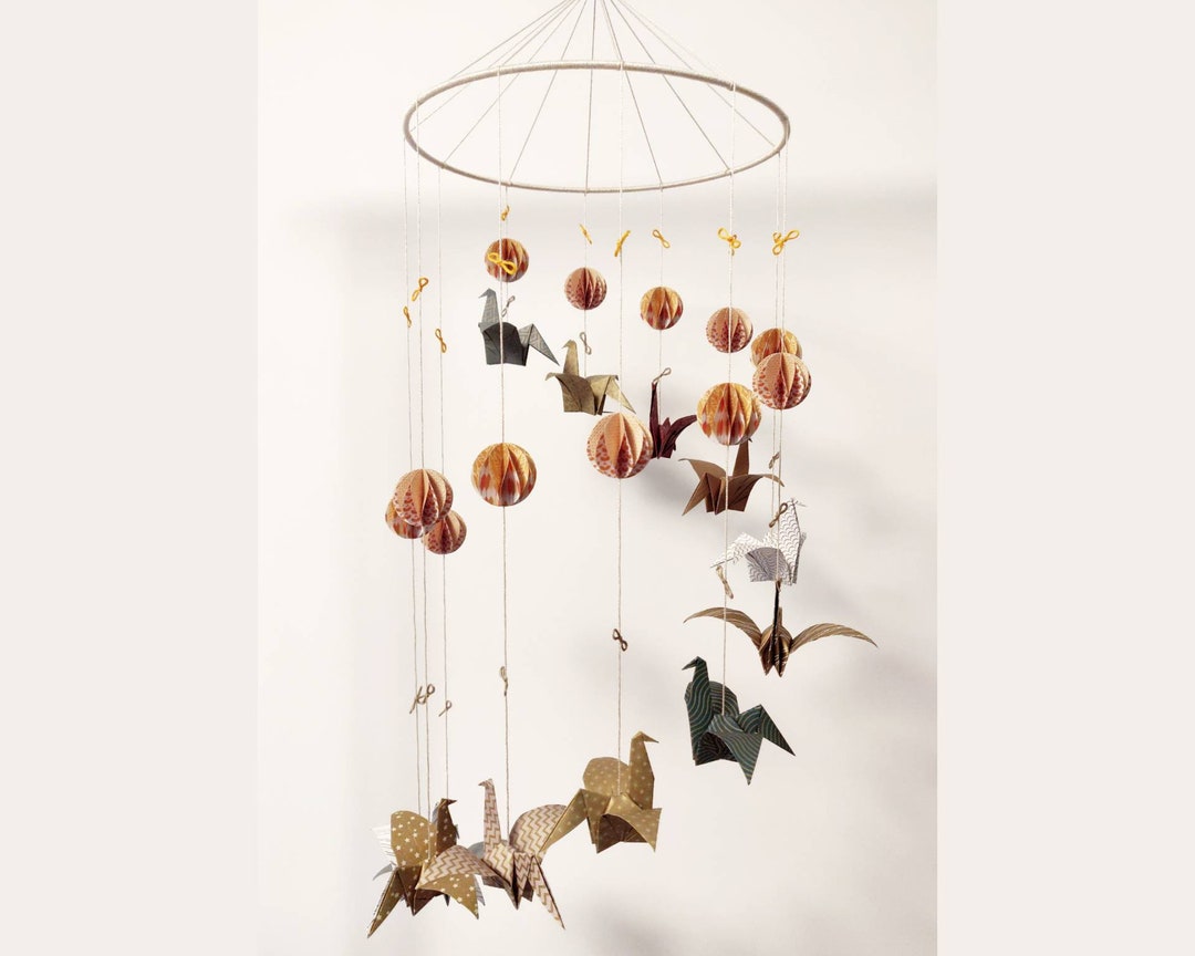 Origami Mobile 15-20-25 Cm for Interior Decoration, Home, Room, Party ...