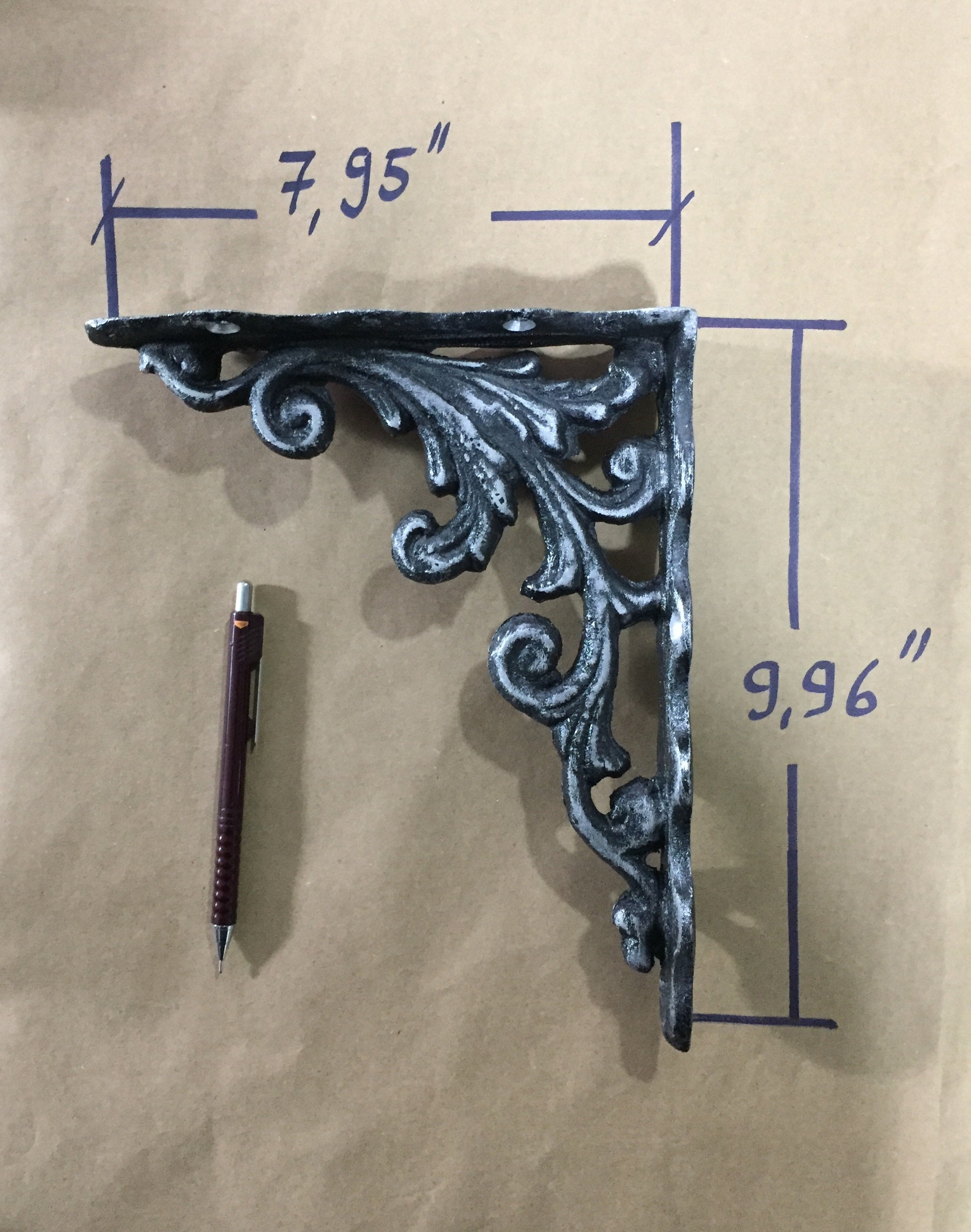 Shelf Brackets Cast Metal Shelf Support Shelf Decor - Etsy