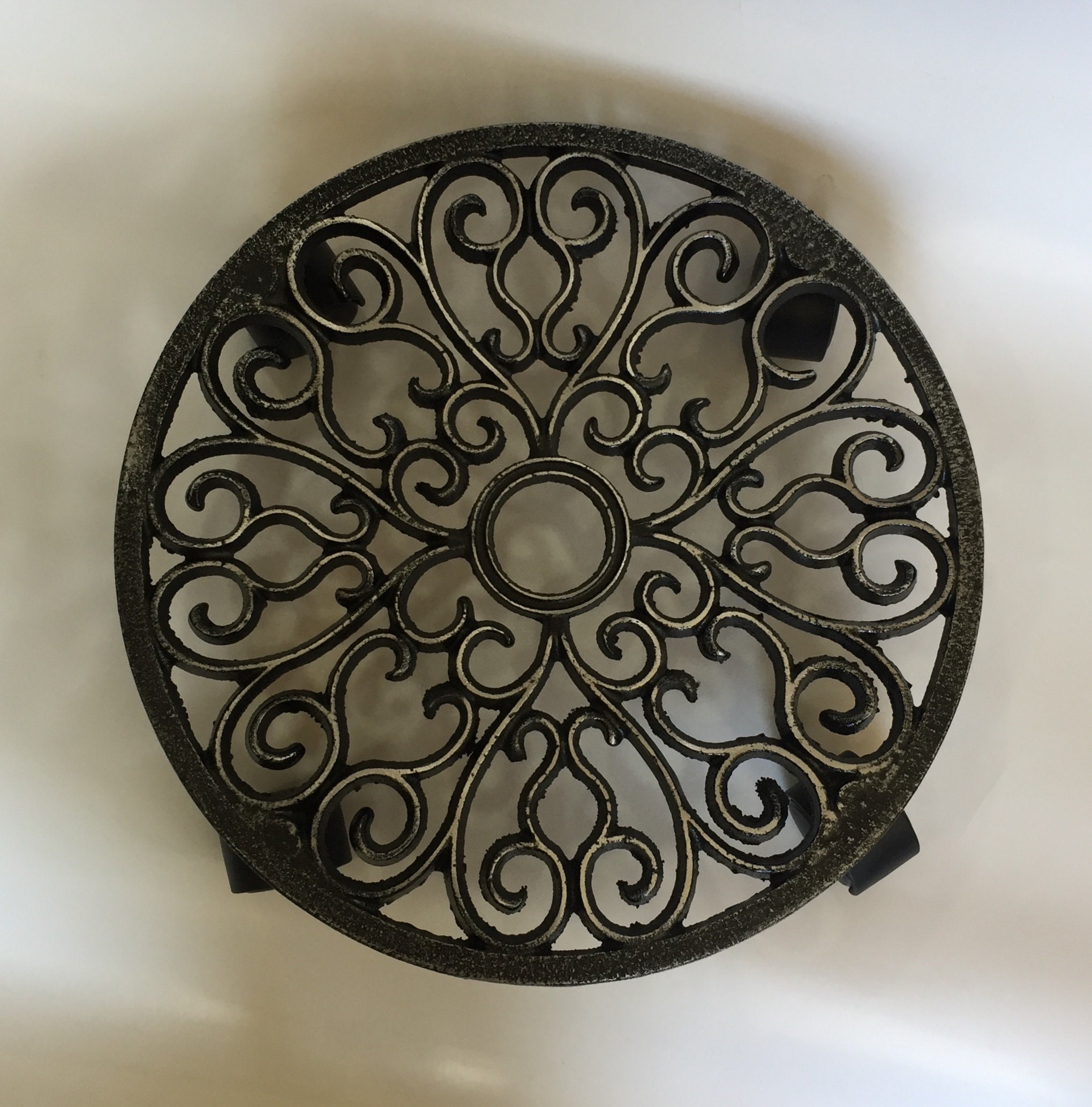 Plant Pot Stand Cast Aluminium Flower Pot Base - Etsy