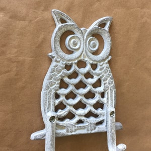 Owl Hook Cast Metal Wall Decor - Etsy