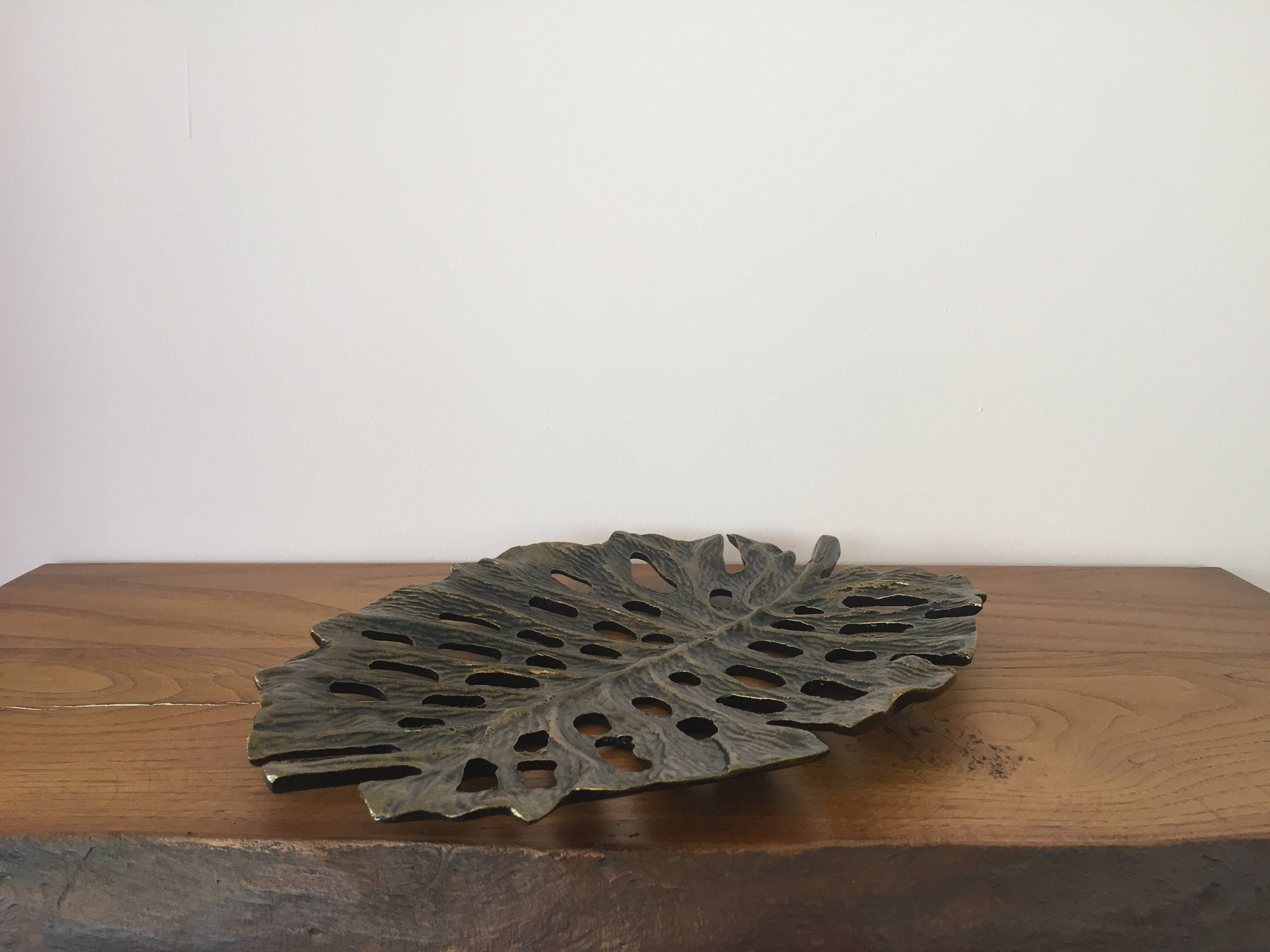 Cast Metal Leaf Table Decor Table Decoration Centrepieces Autumn Leaf ...