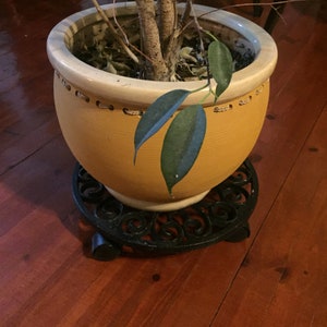 Plant Pot Stand Cast Aluminium Flower Pot Base - Etsy