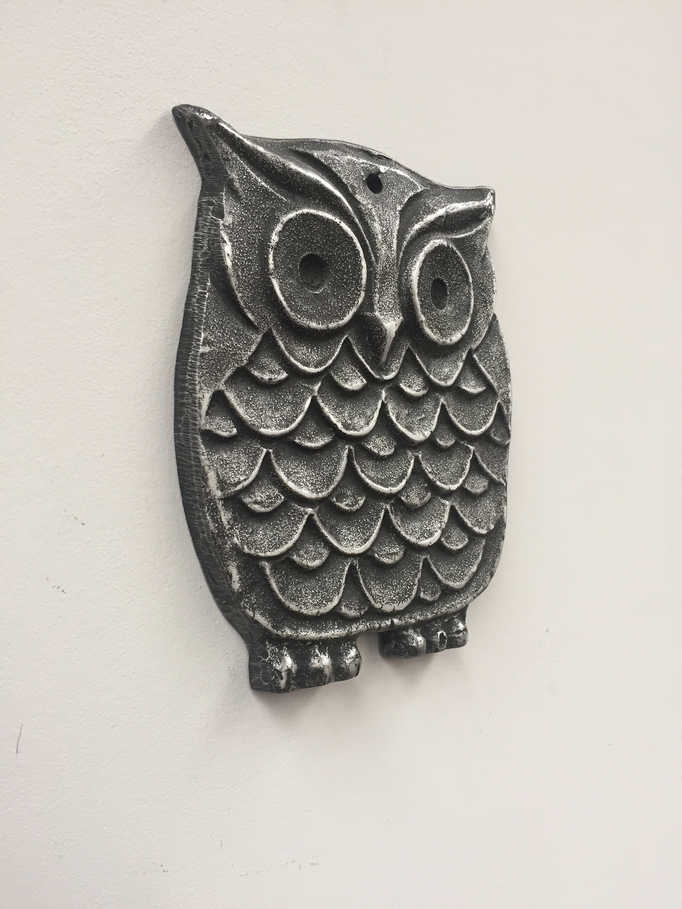 Owl Cast Metal Wall Decor Home Decoration - Etsy