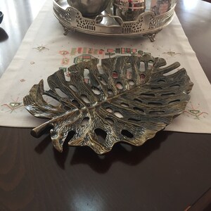 Cast Metal Leaf Table Decor Table Decoration Centrepieces Autumn Leaf ...