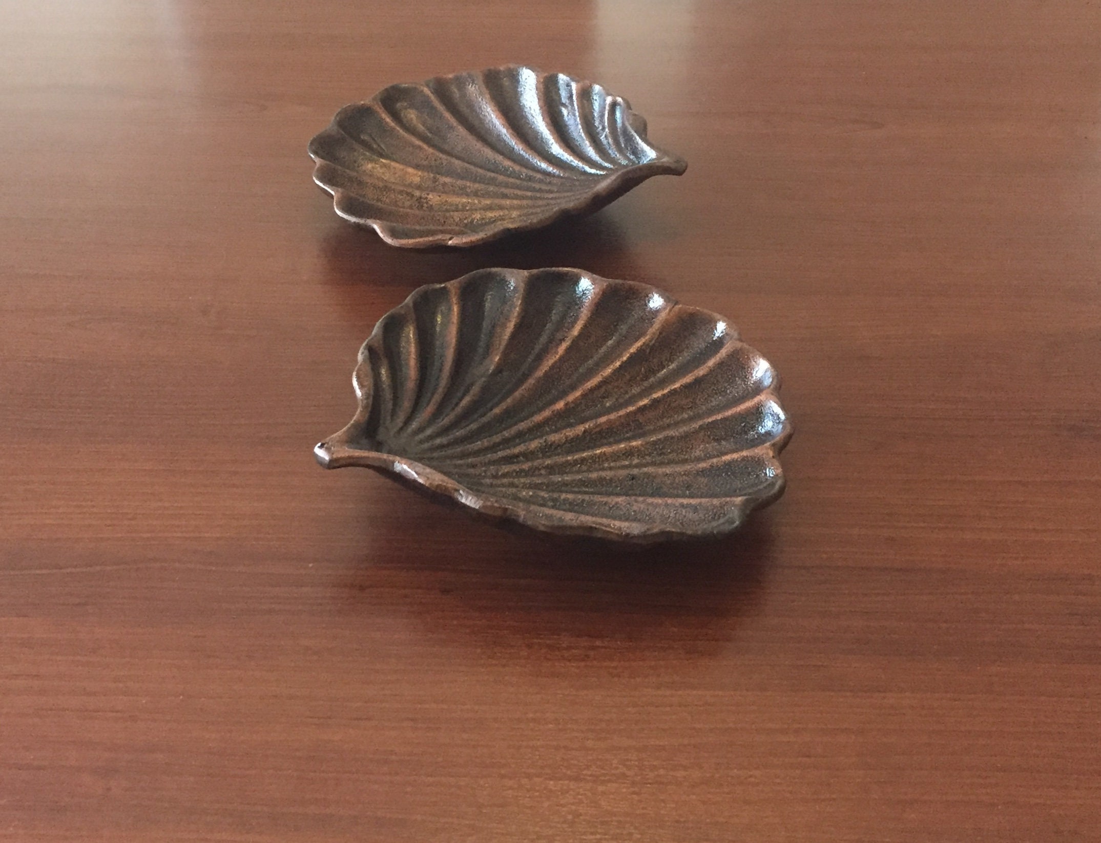 Cast Metal Oyster Shell Table Decor Sea Shell Table Decoration ...