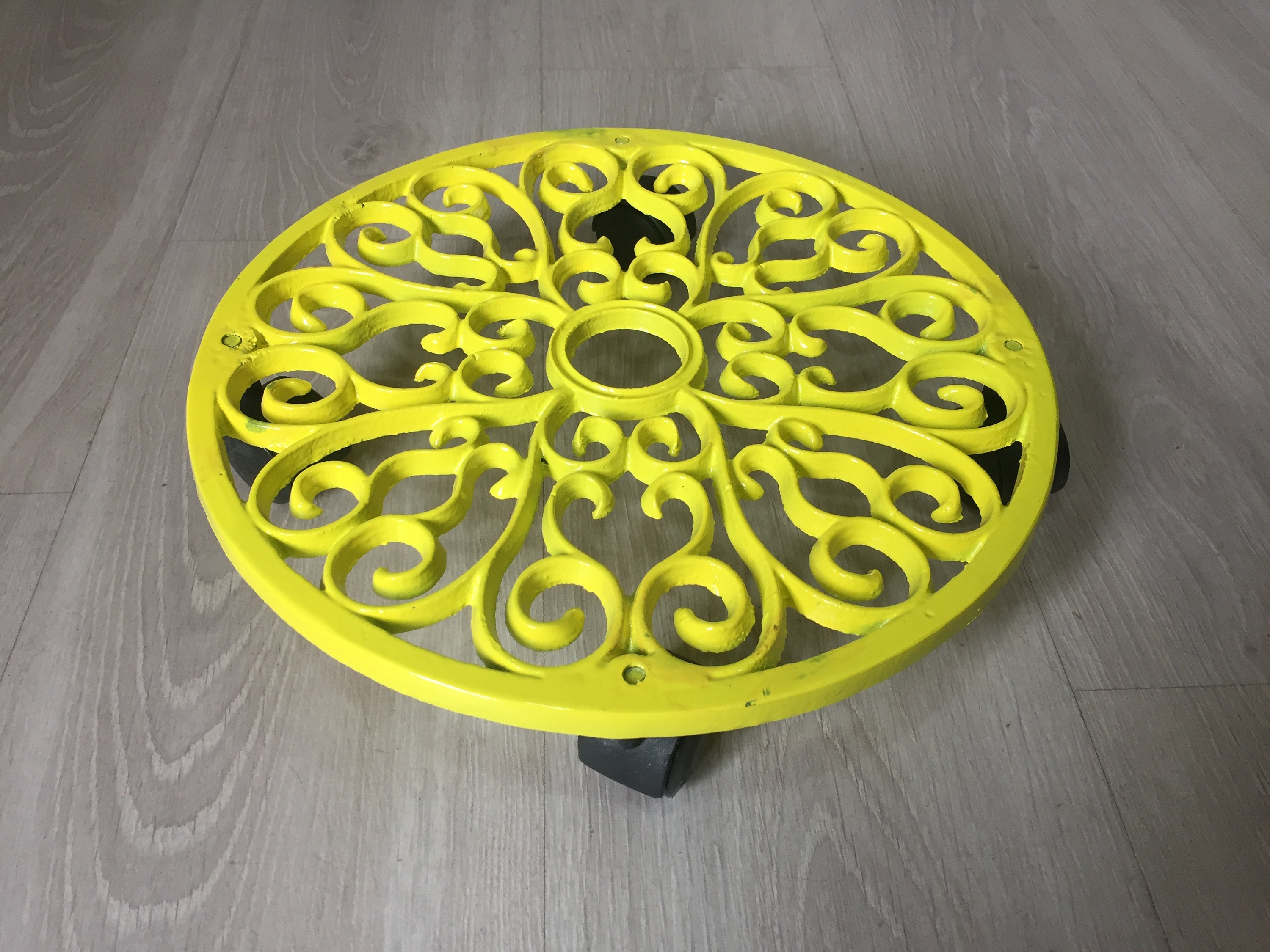 Plant Pot Stand Cast Aluminium Flower Pot Base - Etsy