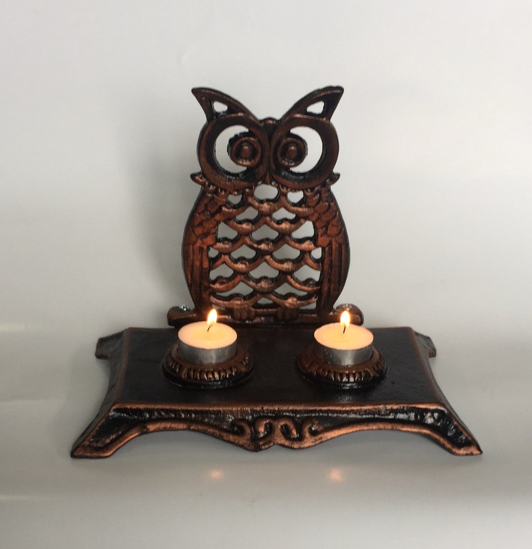 Owl Candle Holder Candleholders - Etsy