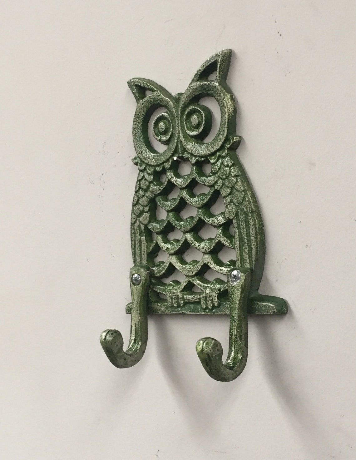 Owl Hook Cast Metal Wall Decor - Etsy