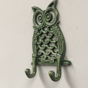 Owl Hook Cast Metal Wall Decor - Etsy
