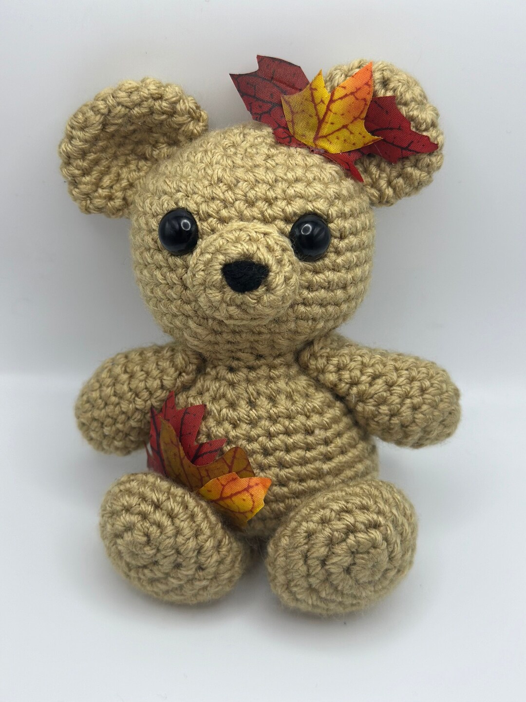 Fall Leaf Bear - Etsy