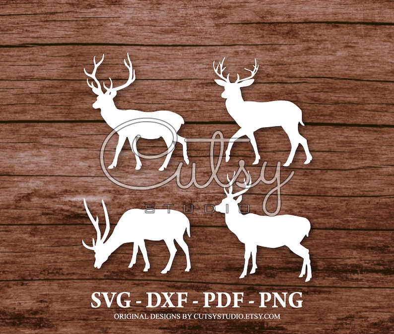 SVG Deer Antler Silhouette Cut Files Designs, Clip Art, Paper, Craft ...