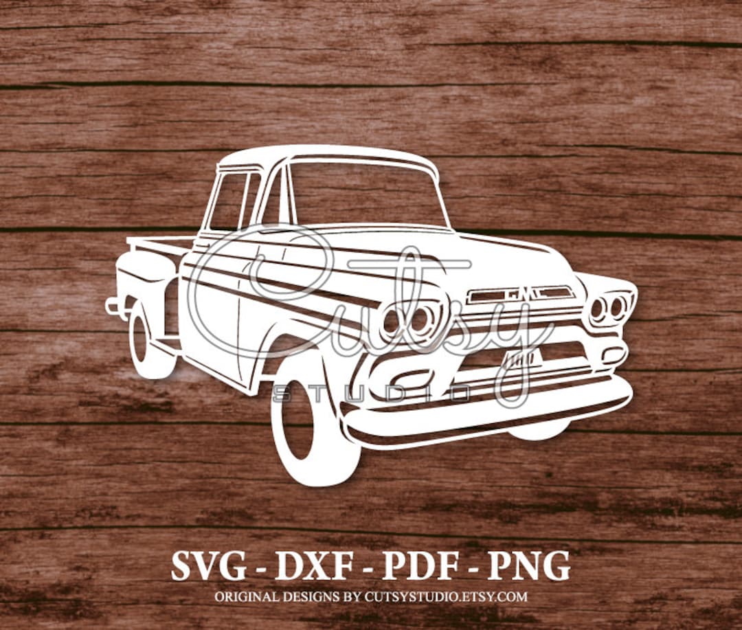 SVG GMC 100 Pickup Truck Silhouette Cut Files Designs, Clip Art, Paper ...