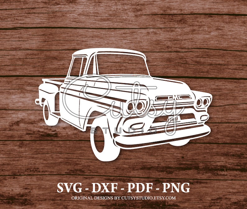 SVG GMC 100 Pickup Truck Silhouette Cut Files Designs, Clip Art, Paper ...