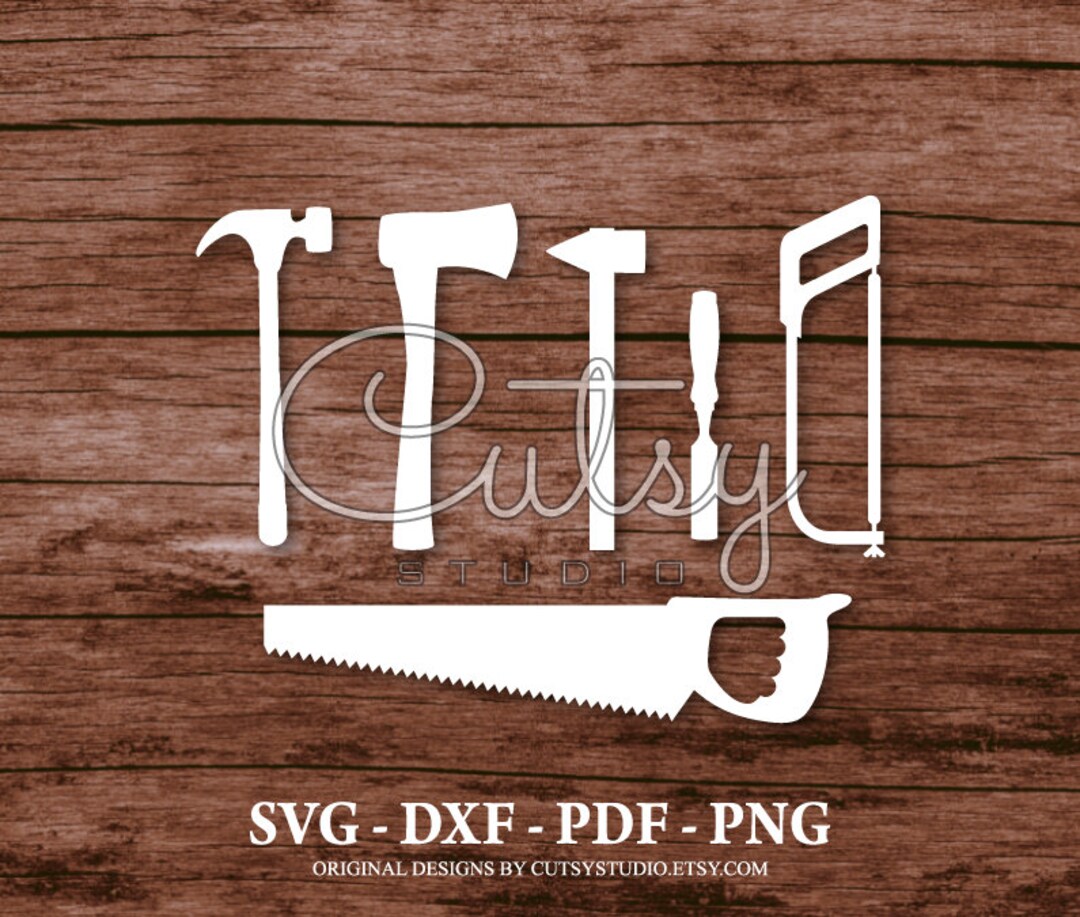 SVG Wood Craft Tools Set Silhouette Cut Files Designs, Clip Art, Paper ...