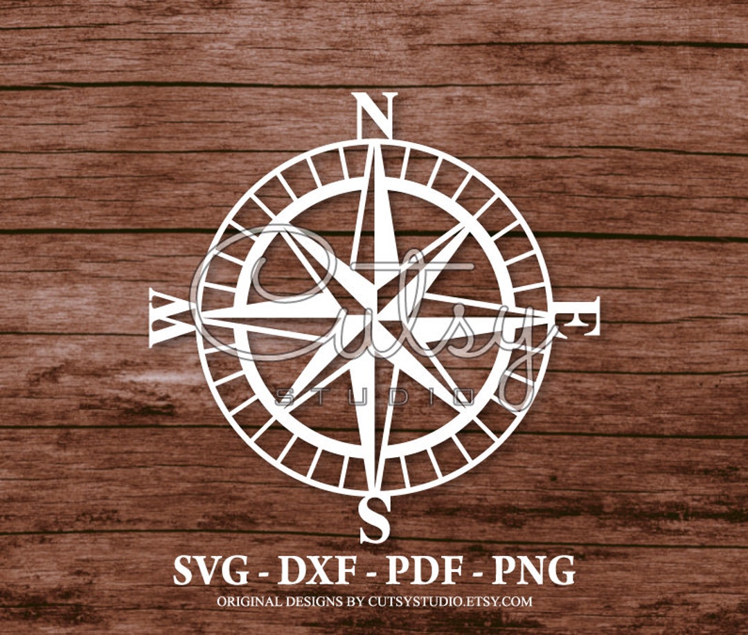 SVG Star Compass Silhouette Cut Files Designs, Clip Art, Paper, Craft ...