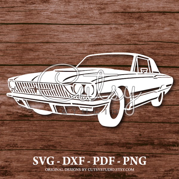 Ford Thunderbird Silhouette - Etsy