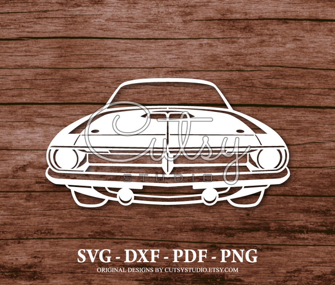 SVG Plymouth Cuda 1970 Silhouette Cut Files Designs, Clip Art, Paper ...
