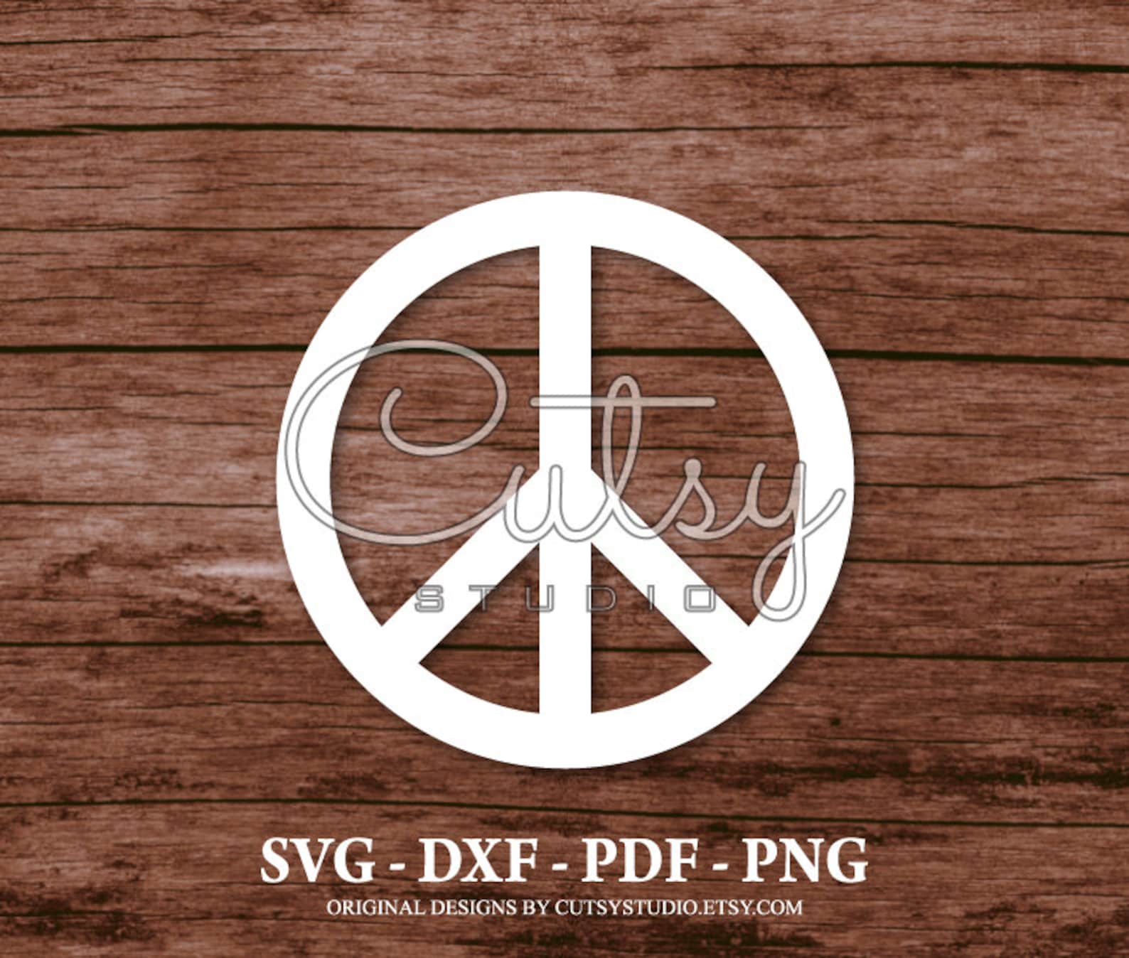 SVG Peace Sign Silhouette Cut Files Designs Clip Art Paper | Etsy