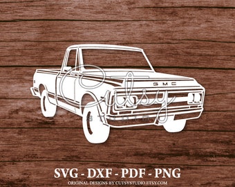 Silhouette Gmc Svg - Etsy