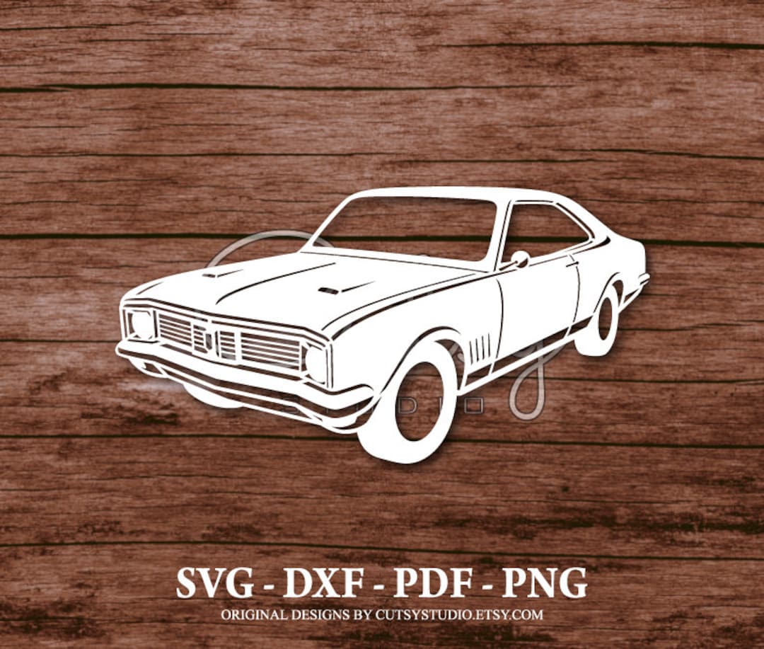 SVG Holden Monaro HT GTS 350 1969 Silhouette Cut Files Designs, Clip ...