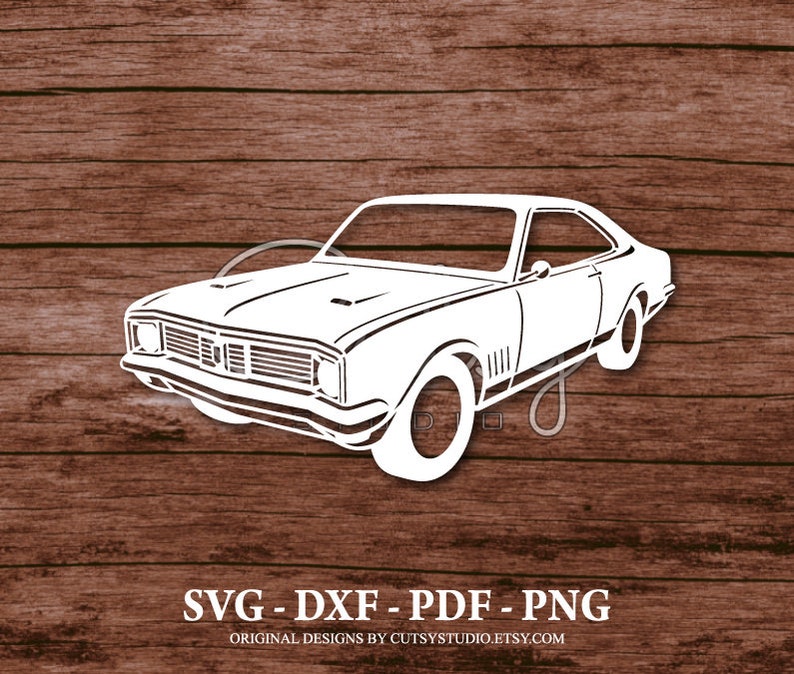 SVG Holden Monaro HT GTS 350 1969 Silhouette Cut Files Designs, Clip ...