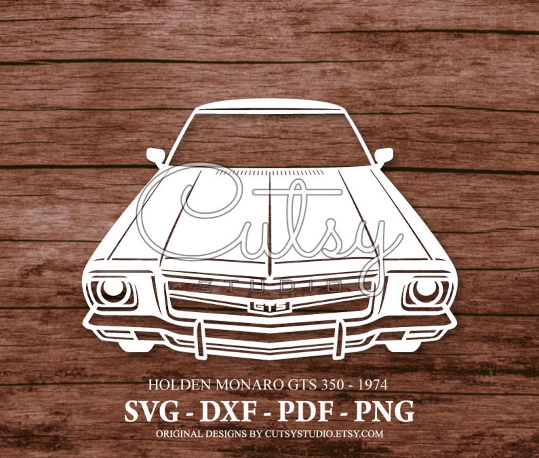 SVG Holden Monaro GTS 350 (1974) Silhouette Cut Files Designs, Clip Art ...