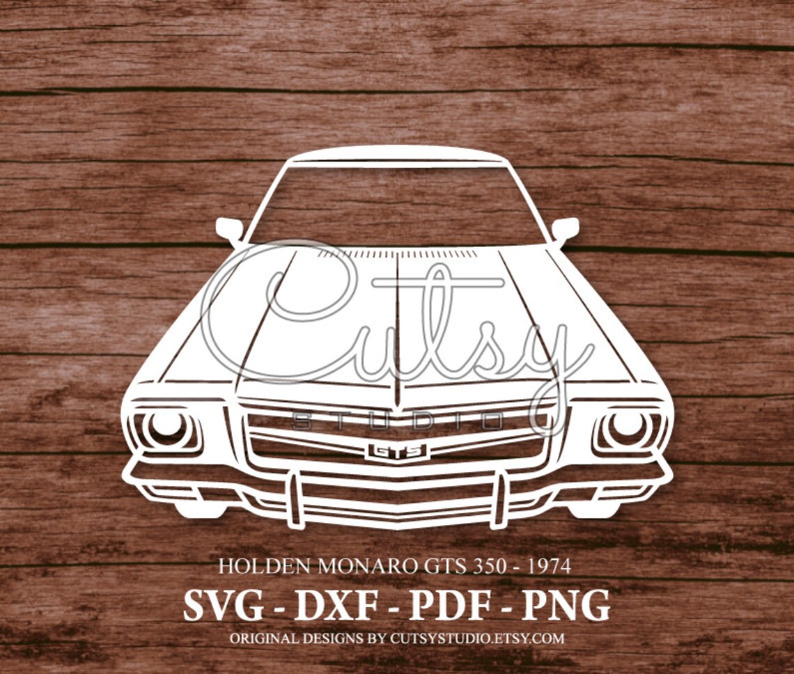 SVG Holden Monaro GTS 350 (1974) Silhouette Cut Files Designs, Clip Art ...