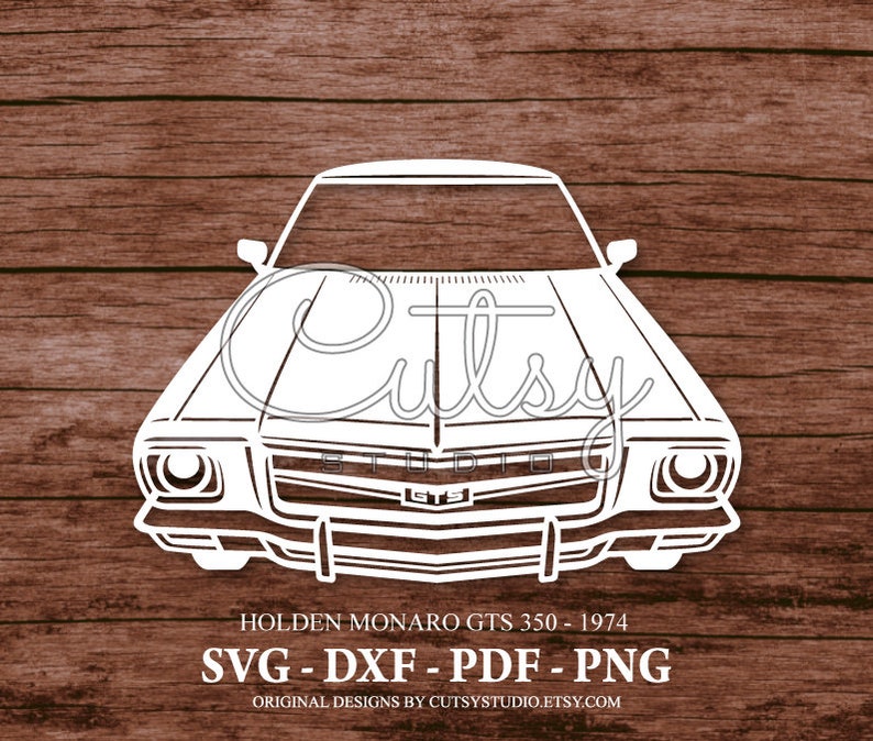 SVG Holden Monaro GTS 350 (1974) Silhouette Cut Files Designs, Clip Art ...