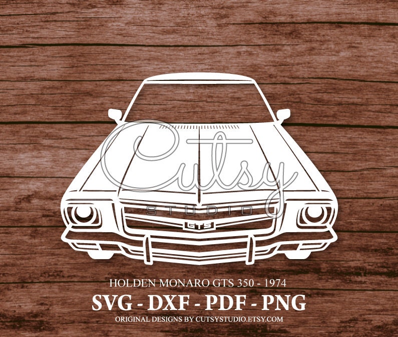 SVG Holden Monaro GTS 350 (1974) Silhouette Cut Files Designs, Clip Art ...