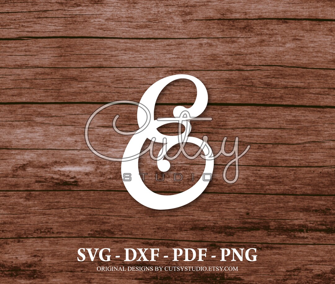 SVG Alphabet E - Font Silhouette Cut Files Designs, Clip Art, Paper ...