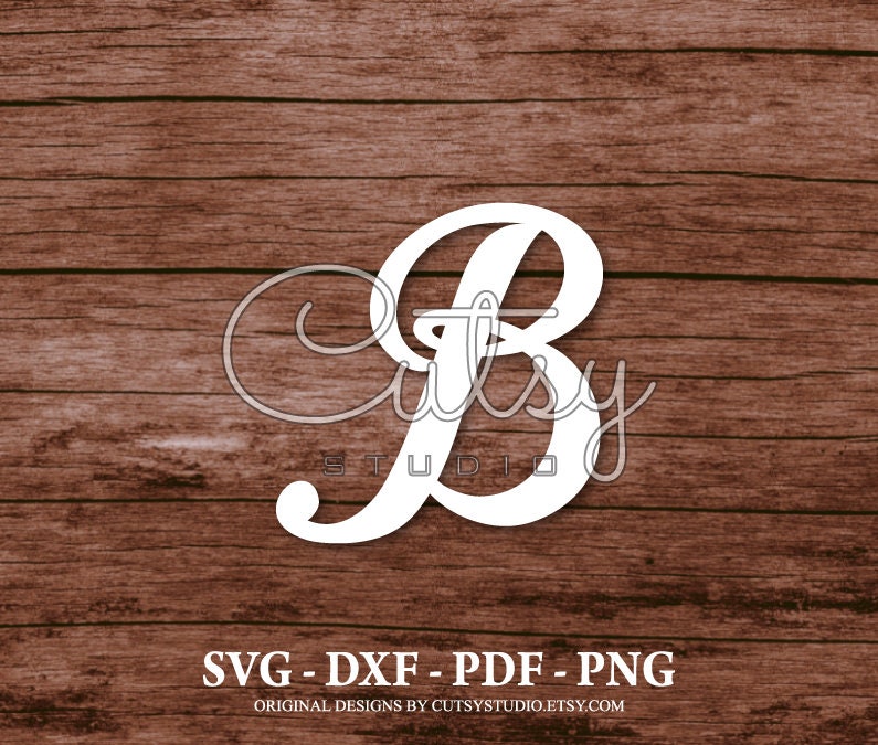 SVG Alphabet B - Font Silhouette Cut Files Designs, Clip Art, Paper ...