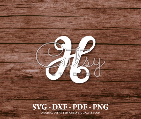 SVG Alphabet H Font Silhouette Cut Files Designs Clip Art | Etsy