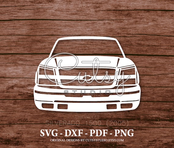 SVG Chevy Silverado K-1500 2005 Silhouette Cut Files - Etsy