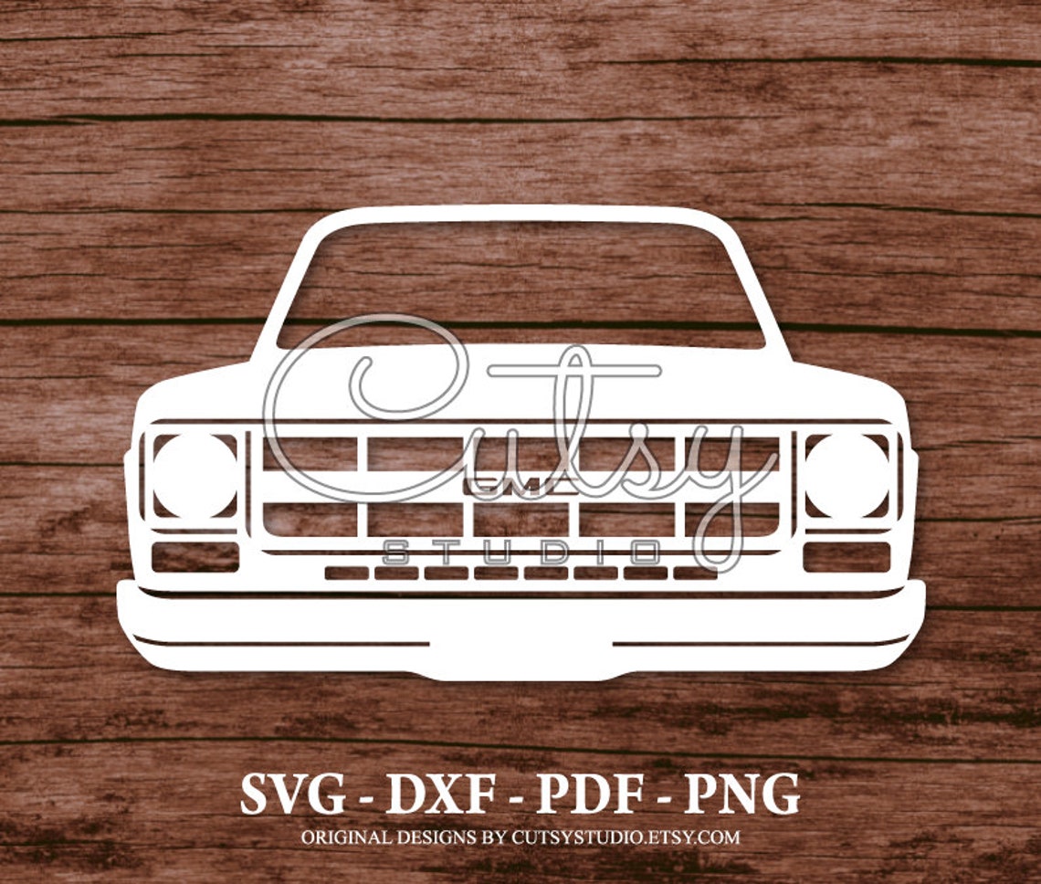 SVG GMC 1977-1980 Pickup Truck Grille Silhouette Cut Files - Etsy