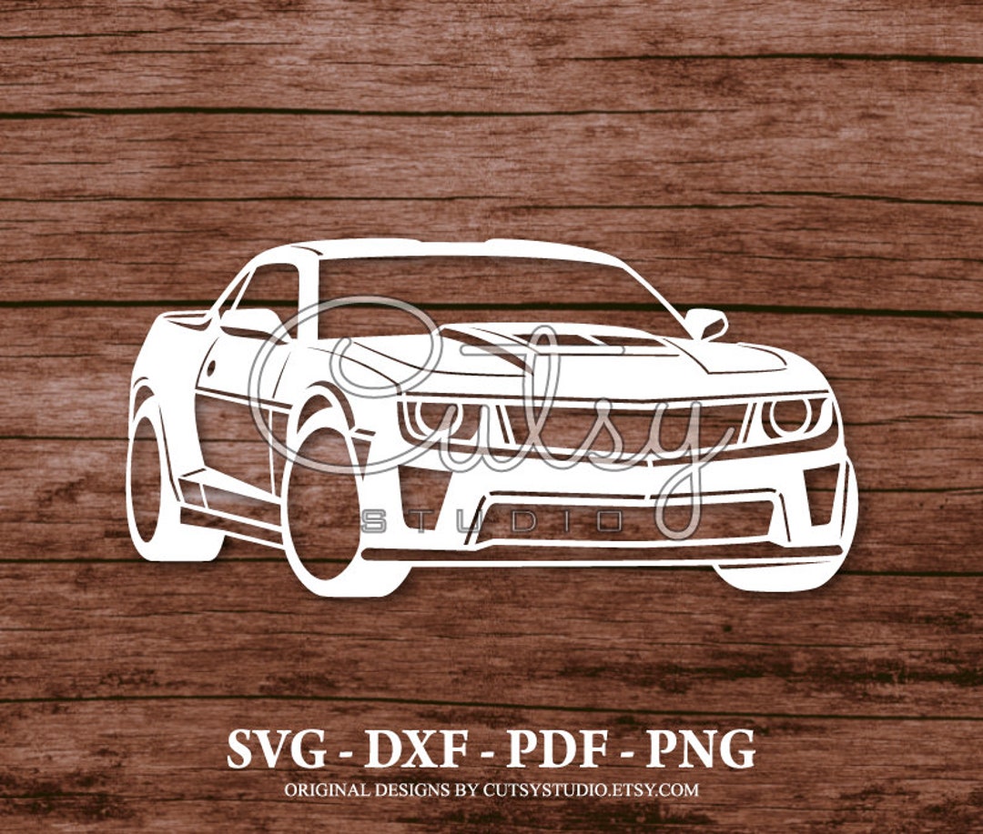 SVG Chevrolet Camaro ZL1 Silhouette Cut Files Designs, Clip Art, Paper ...