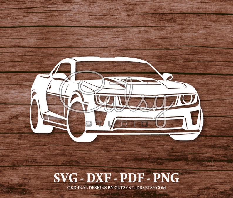 SVG Chevrolet Camaro ZL1 Silhouette Cut Files Designs, Clip Art, Paper ...