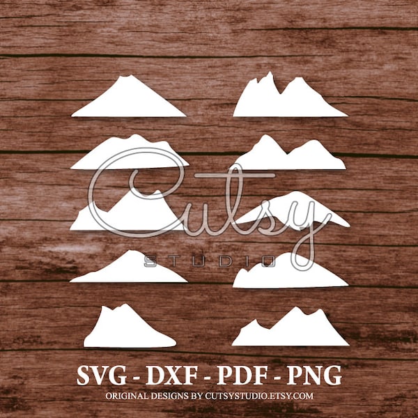 Mountain Cut Out - Etsy