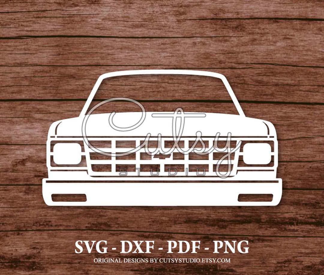 SVG Chevy S10 Pickup Truck 1987 Grill Silhouette Cut Files Designs ...