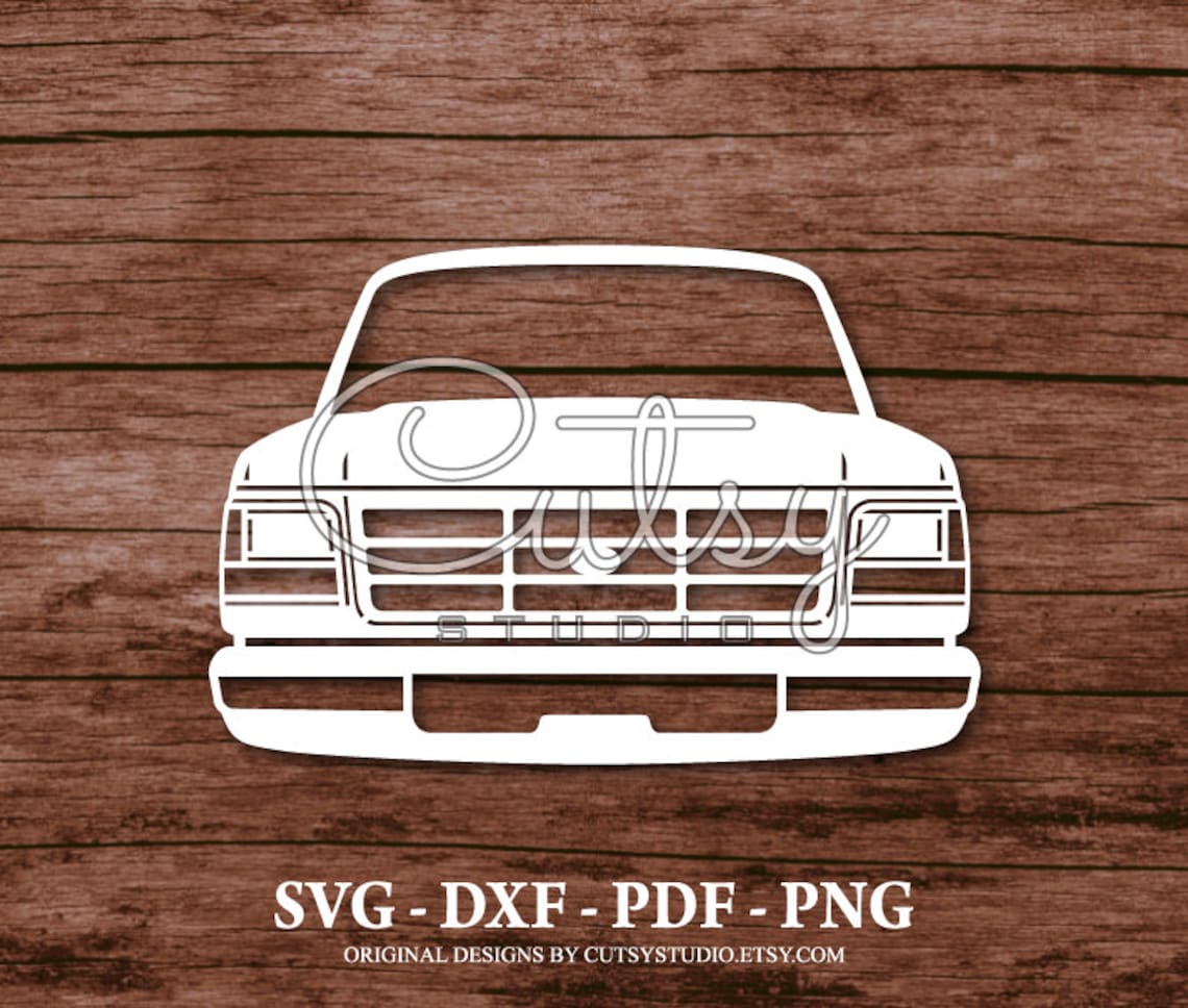 SVG FORD F 150 (90s) Pickup Truck Silhouette Cut Files Designs, Clip ...