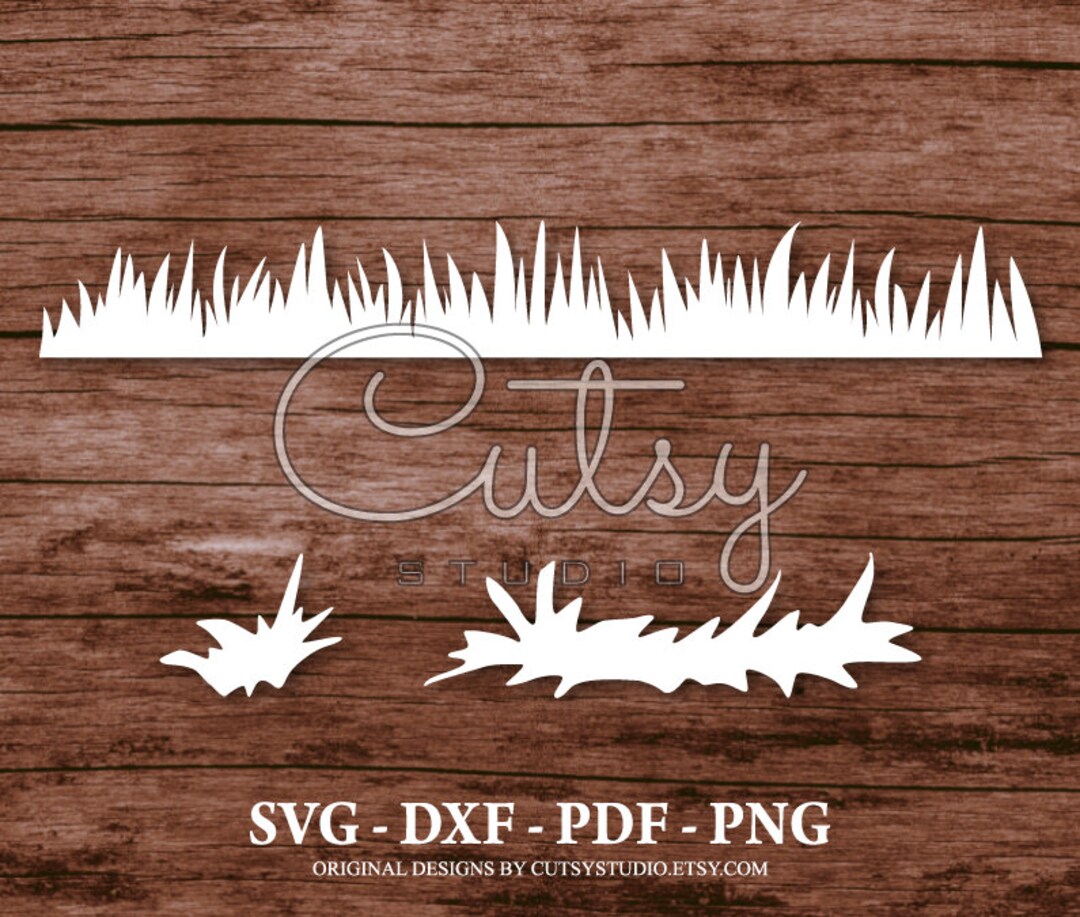 SVG Simple Grass Silhouette Cut Files Designs, Clip Art, Paper, Craft ...