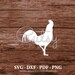 SVG Rooster Position Silhouette Cut Files Designs, Clip Art, Paper ...