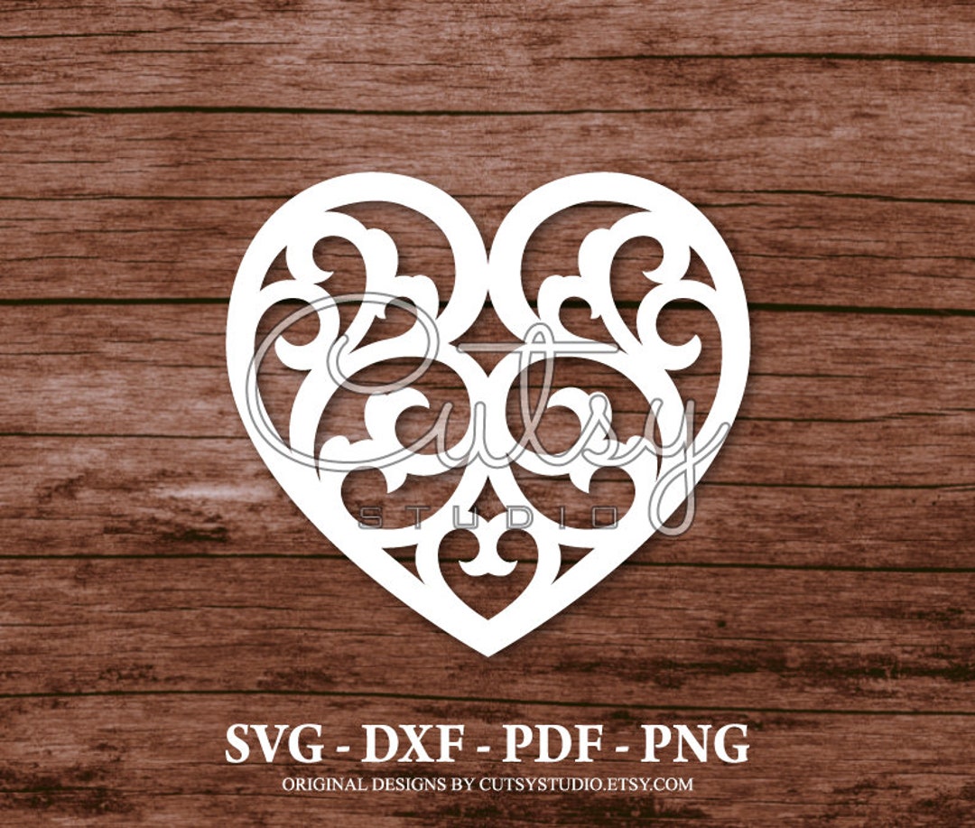 SVG Love Frame Template Silhouette Cut Files Designs, Clip Art, Paper ...