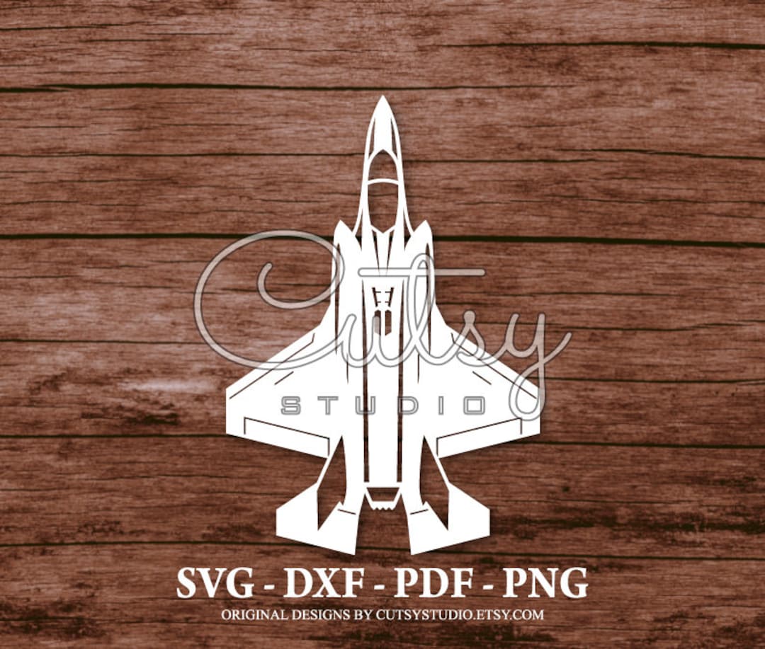 SVG F-35A Top View Silhouette Cut Files Designs, Clip Art, Paper, Craft ...