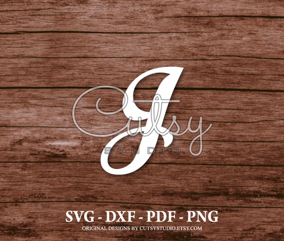 SVG Alphabet J Font Silhouette Cut Files Designs Clip Art | Etsy