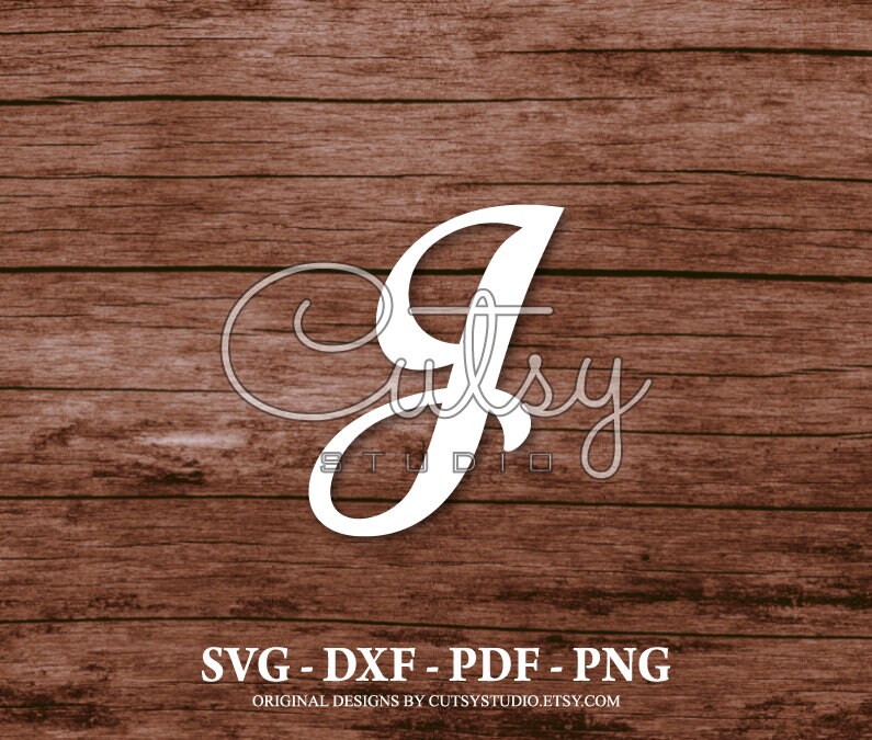 SVG Alphabet J Font Silhouette Cut Files Designs, Clip Art, Paper ...