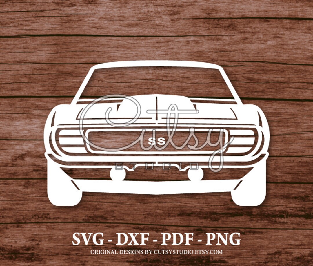 SVG Chevrolet Camaro First Generation Silhouette Cut Files Designs ...