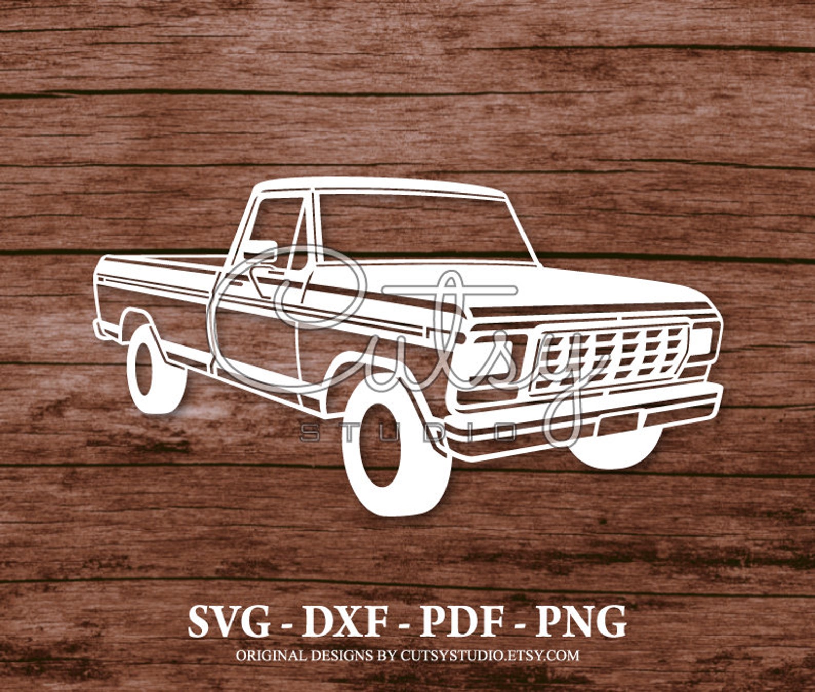 SVG FORD F-250 Ranger Pickup Truck Silhouette Cut Files Designs, Clip ...
