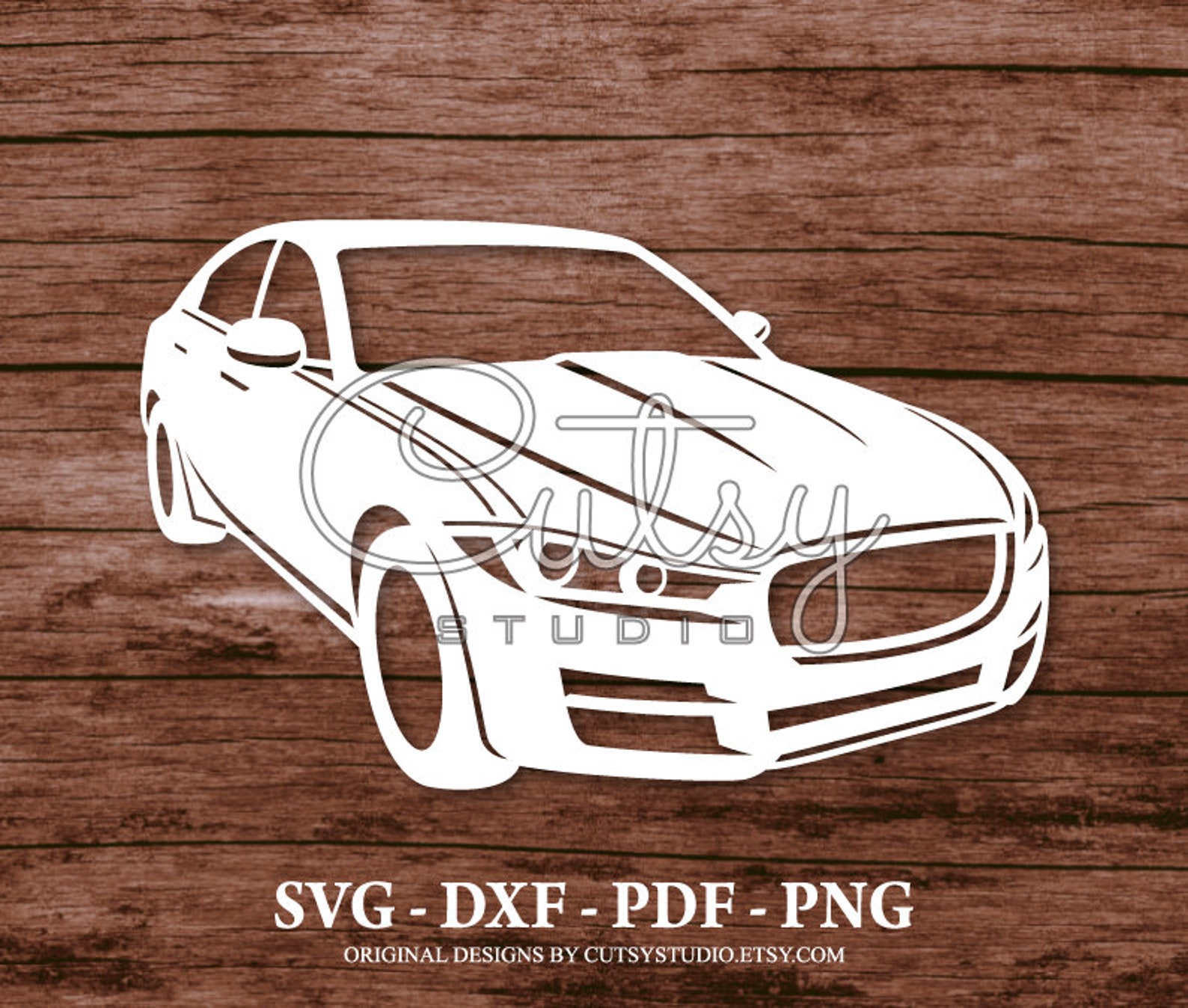 SVG Jaguar XE Car Silhouette Cut Files Designs Clip Art - Etsy