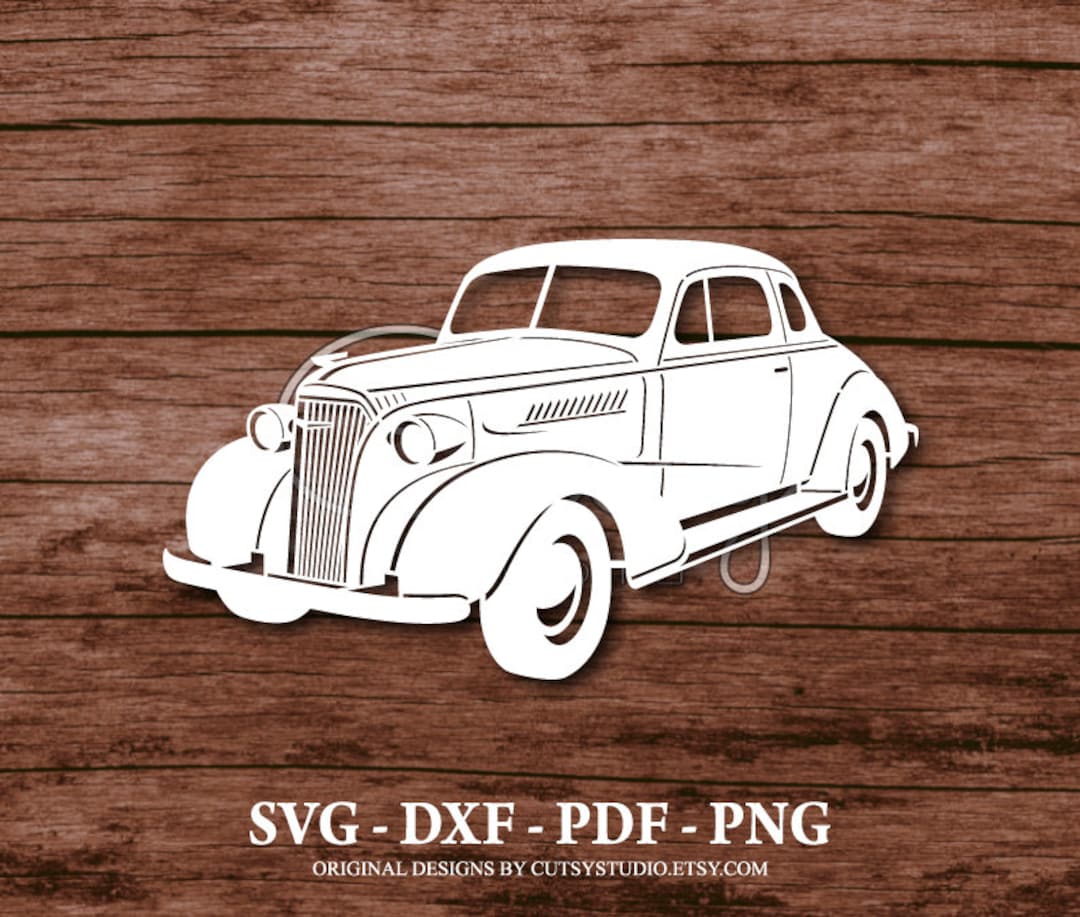 SVG Chevrolet Master Deluxe 1937 Truck Silhouette Cut Files Designs ...