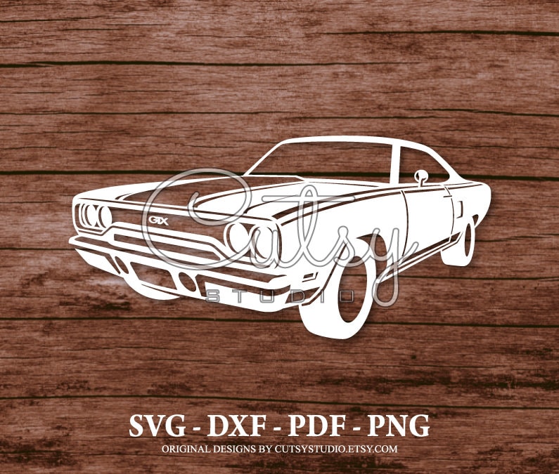 SVG Plymouth GTX Silhouette Cut Files Designs Clip Art - Etsy Canada